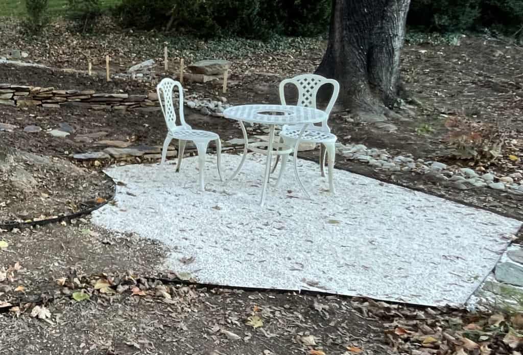 Installing an Oyster Shell Patio and Garden Path | Fixing Our Historic ...